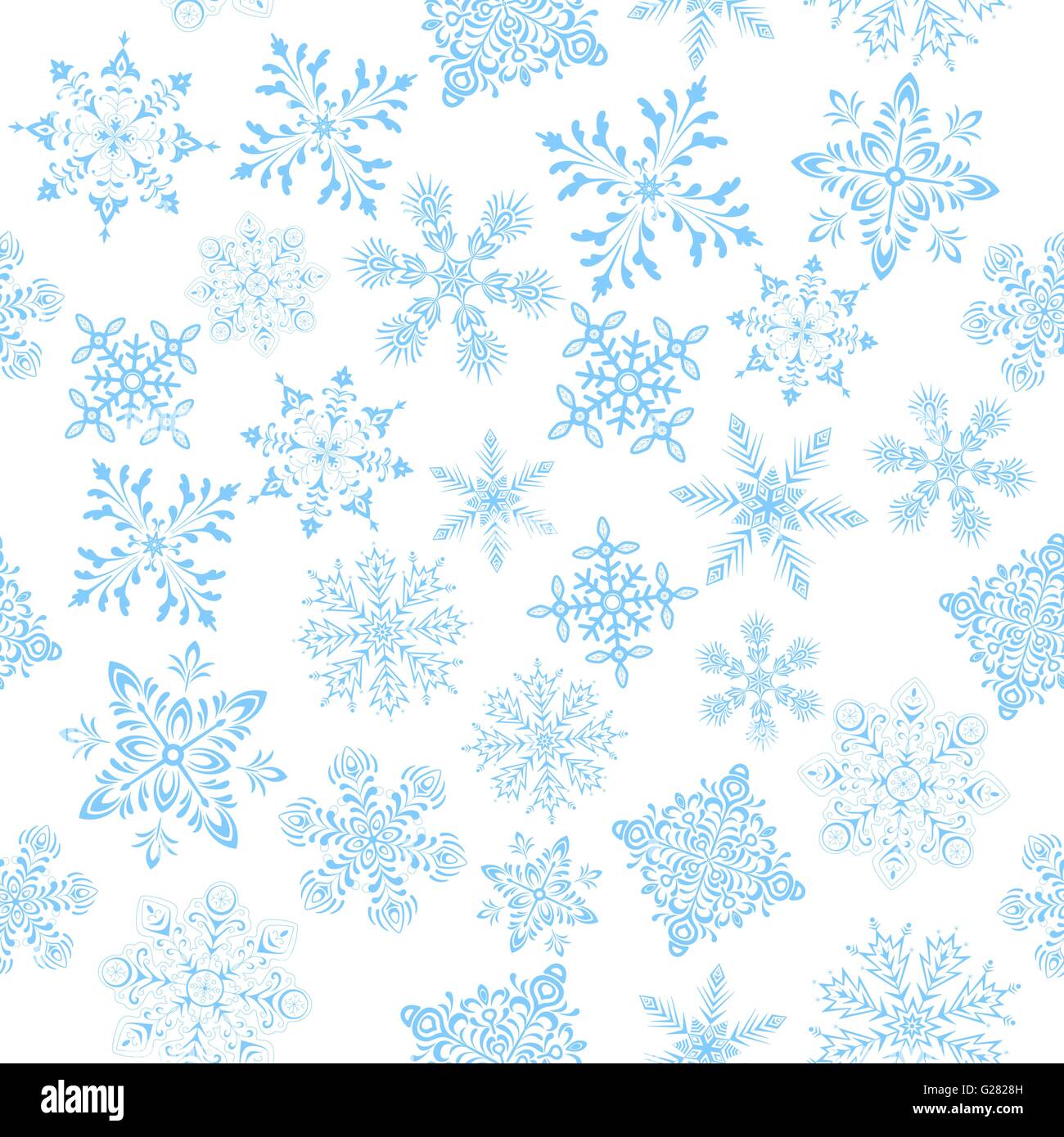Snowflakes, Seamless Wallpaper Stock Vector Image & Art - Alamy