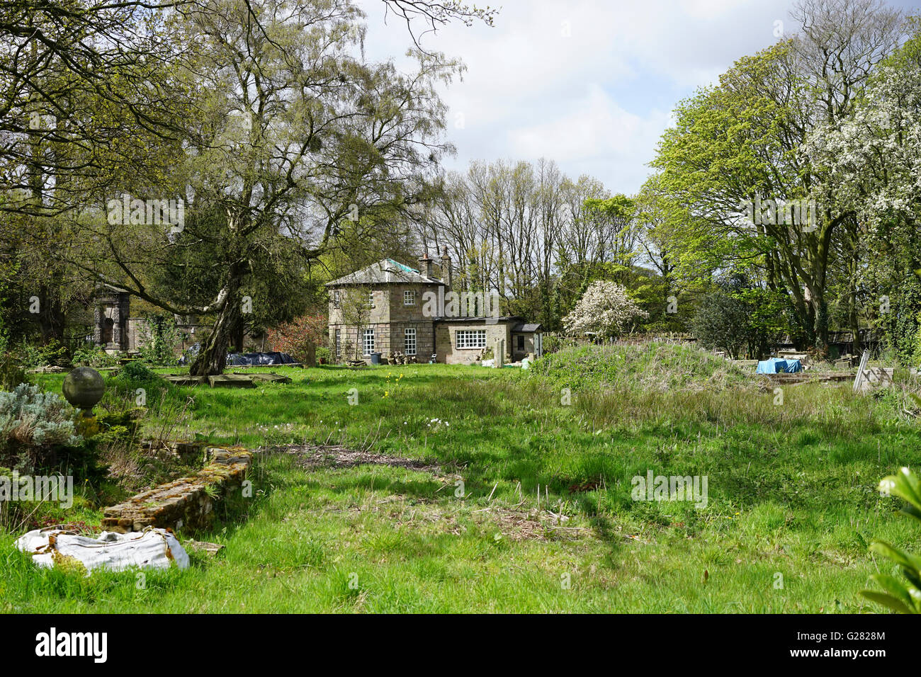 Gatehouse at the once vast Lathom House Estate, Lathom, West Lancshire ...