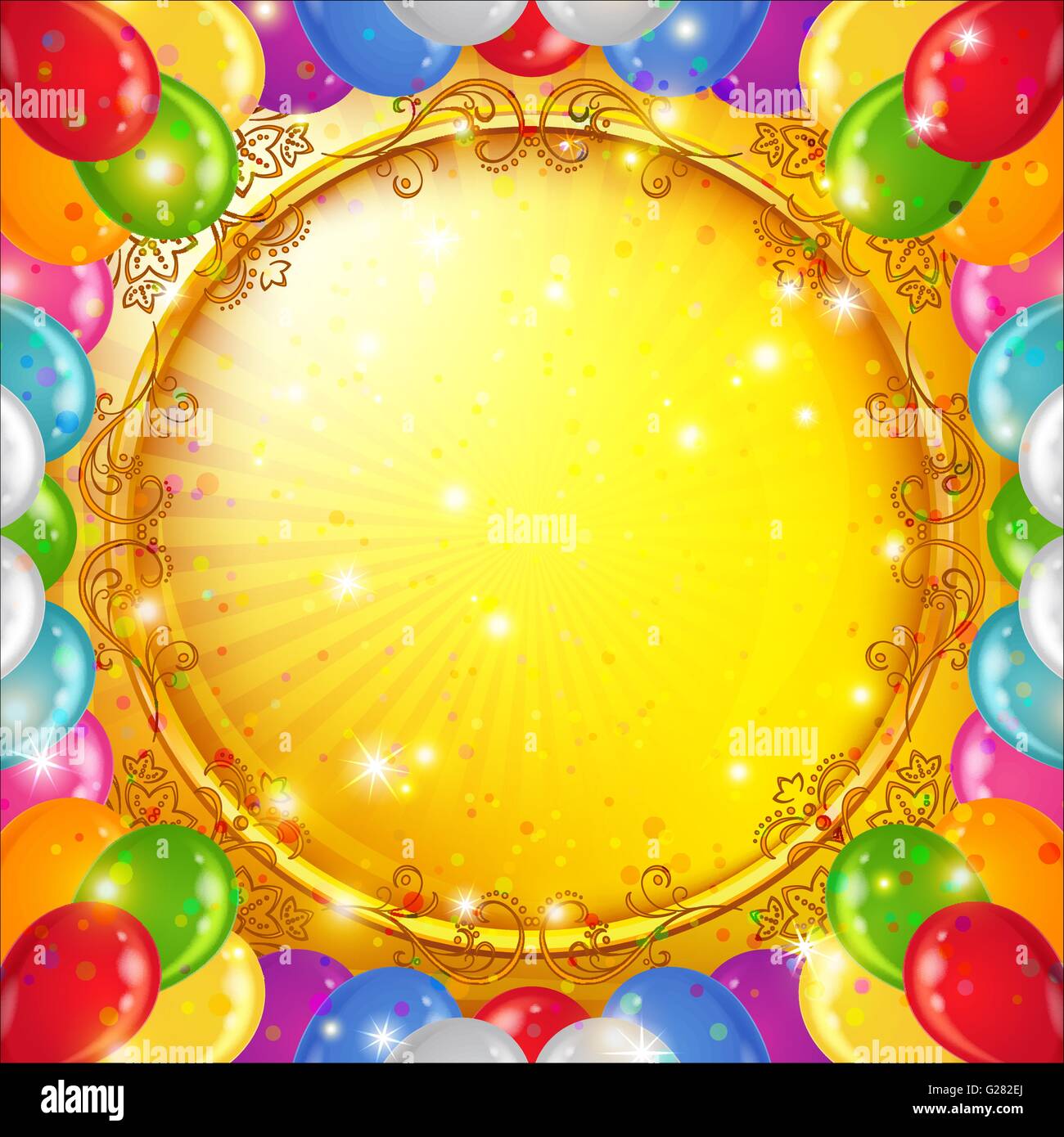 Holiday background with balloons Stock Vector Image & Art - Alamy