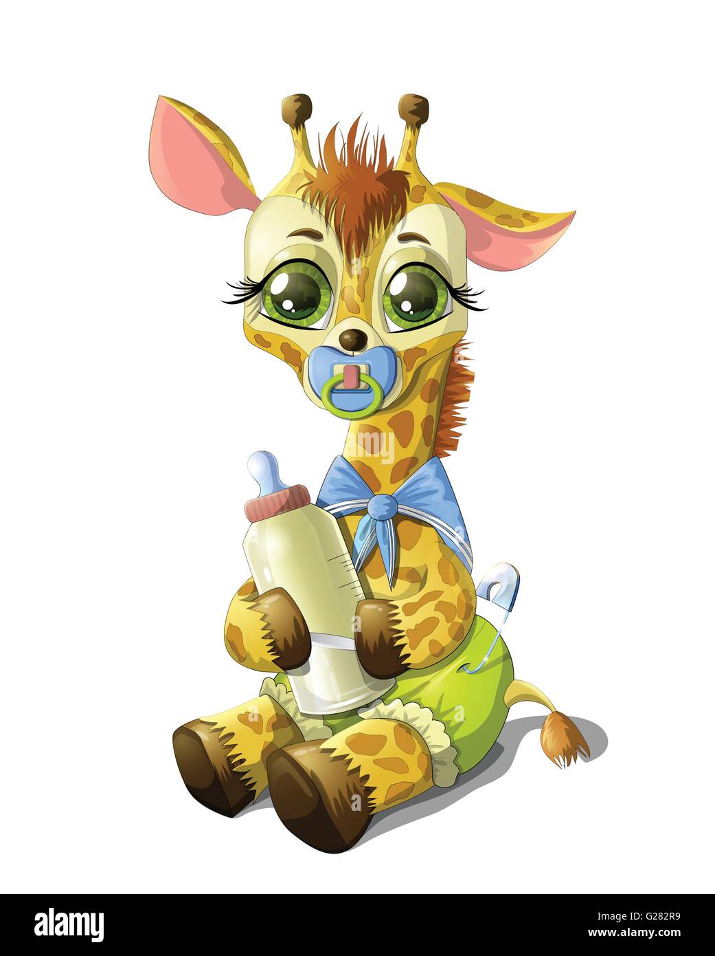 Cute baby giraffe Stock Vector Image & Art - Alamy