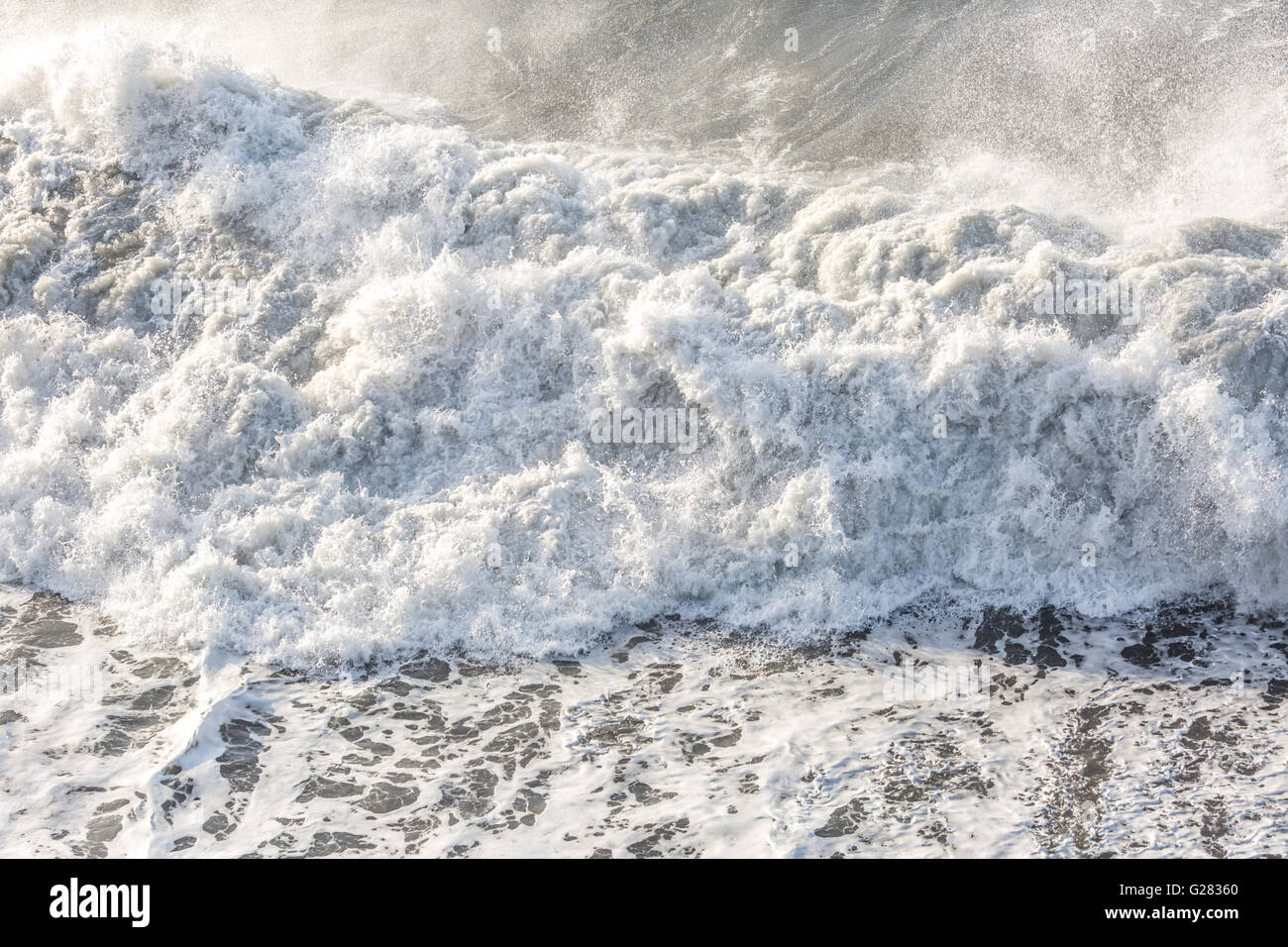 Big Wave at black beach Iceland Stock Photo - Alamy