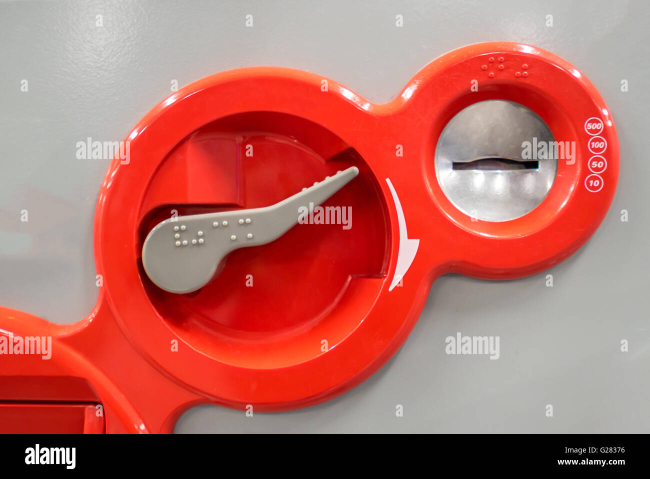 vending Machine Coin insert space Stock Photo - Alamy
