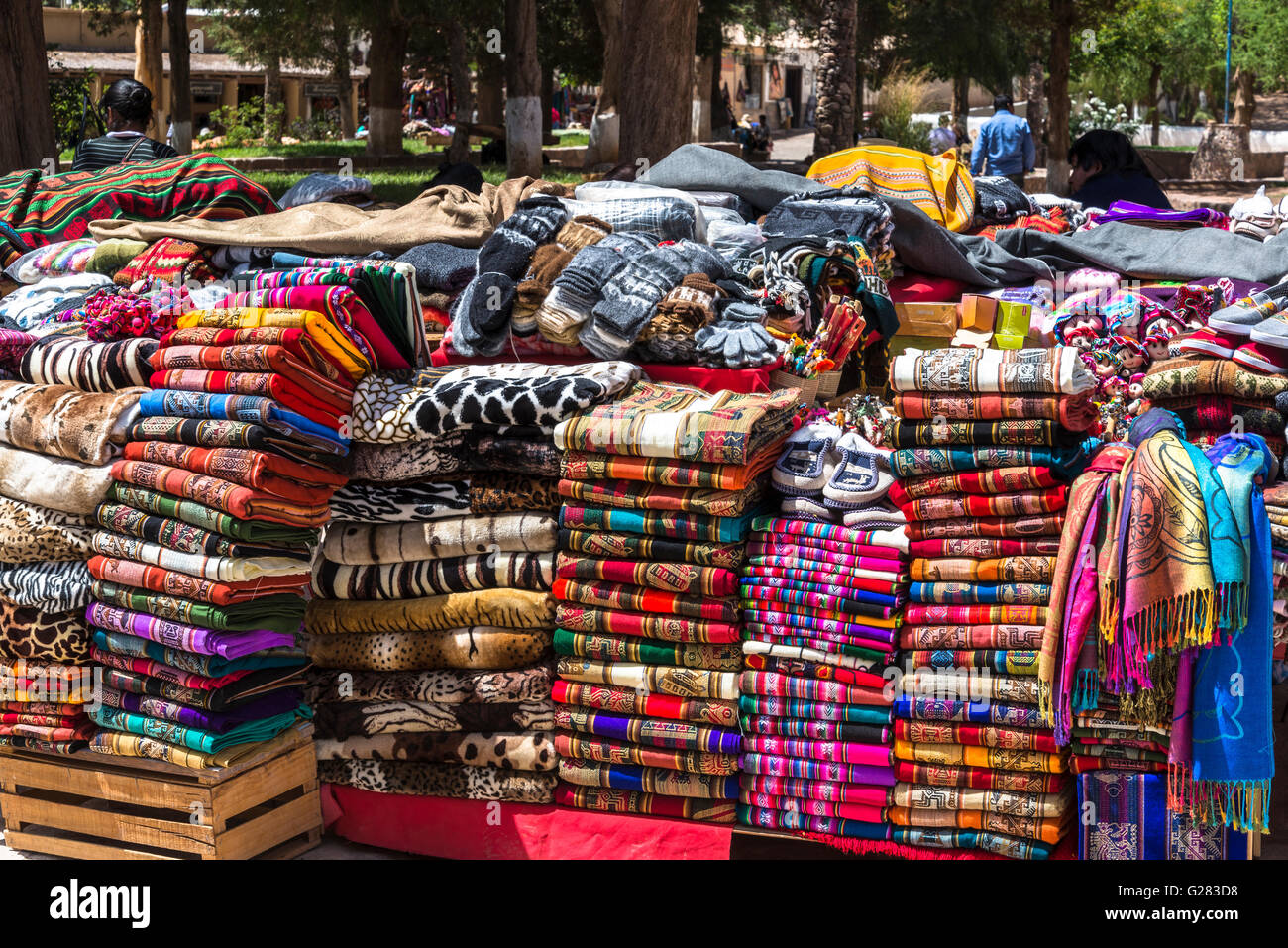 Purmamarca, traditional crafts, Jujuy province, Argentina Stock Photo ...