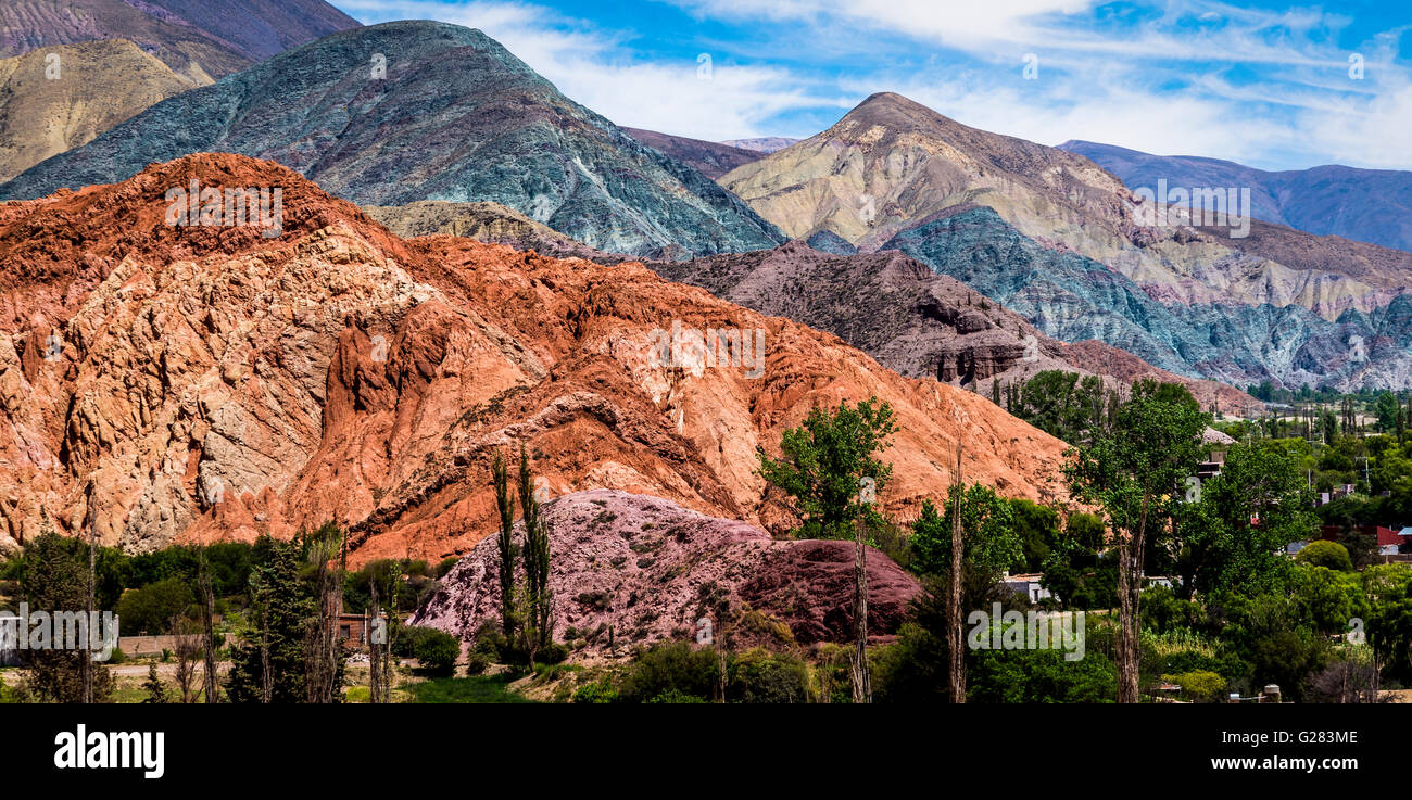 Cerro Siete Colores, Porito, Hill of seven colours, Purmamarca, Jujuy ...