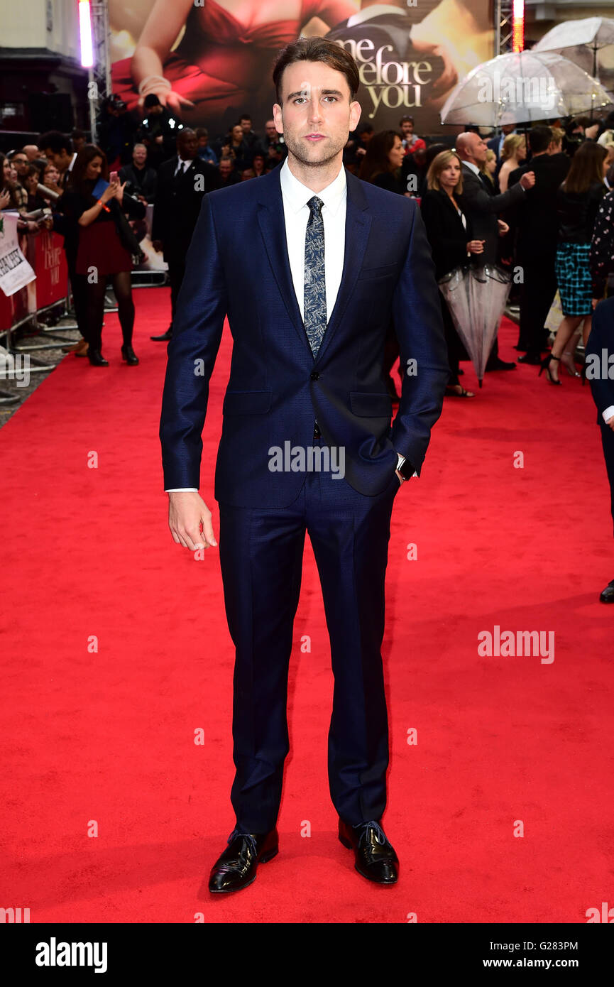 Matthew Lewis attending the Me Before You European Film Premiere at ...