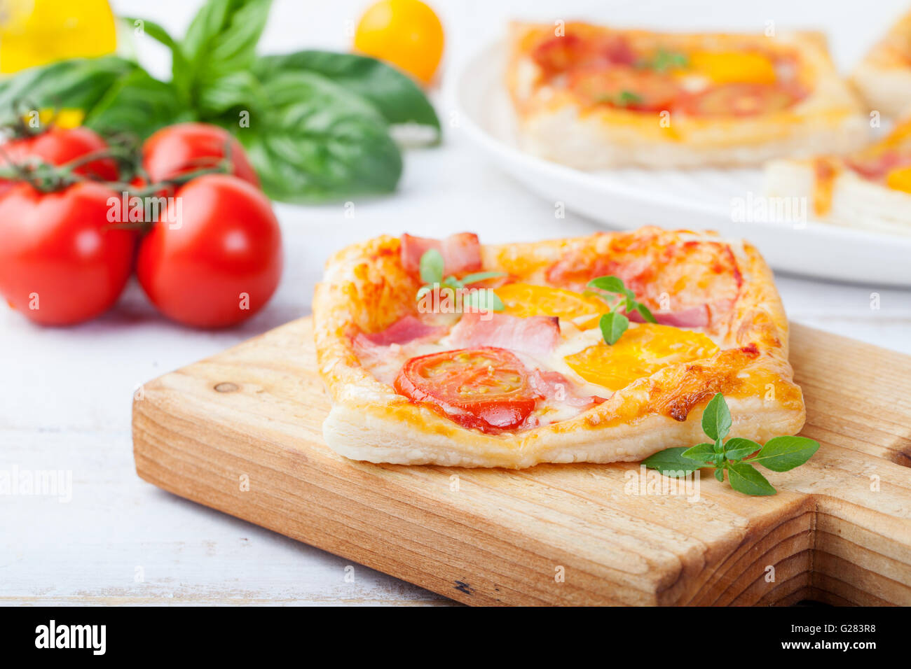 Square pizza hi-res stock photography and images - Alamy