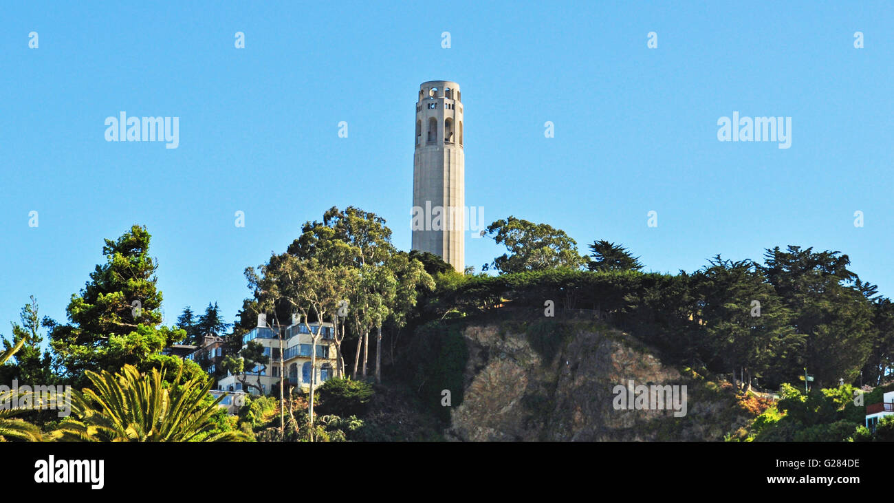 Lillian Coit Memorial Tower High Resolution Stock Photography and ...