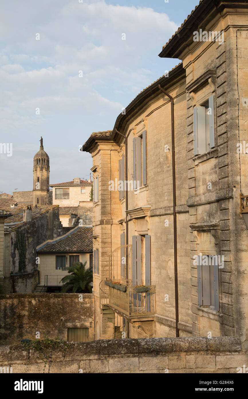 Church Tower Uzes, Provence, France Stock Photo - Alamy