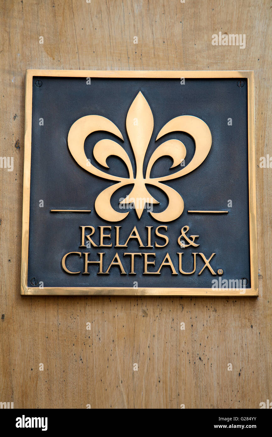 Relais and Chateaux Logo, France Stock Photo - Alamy