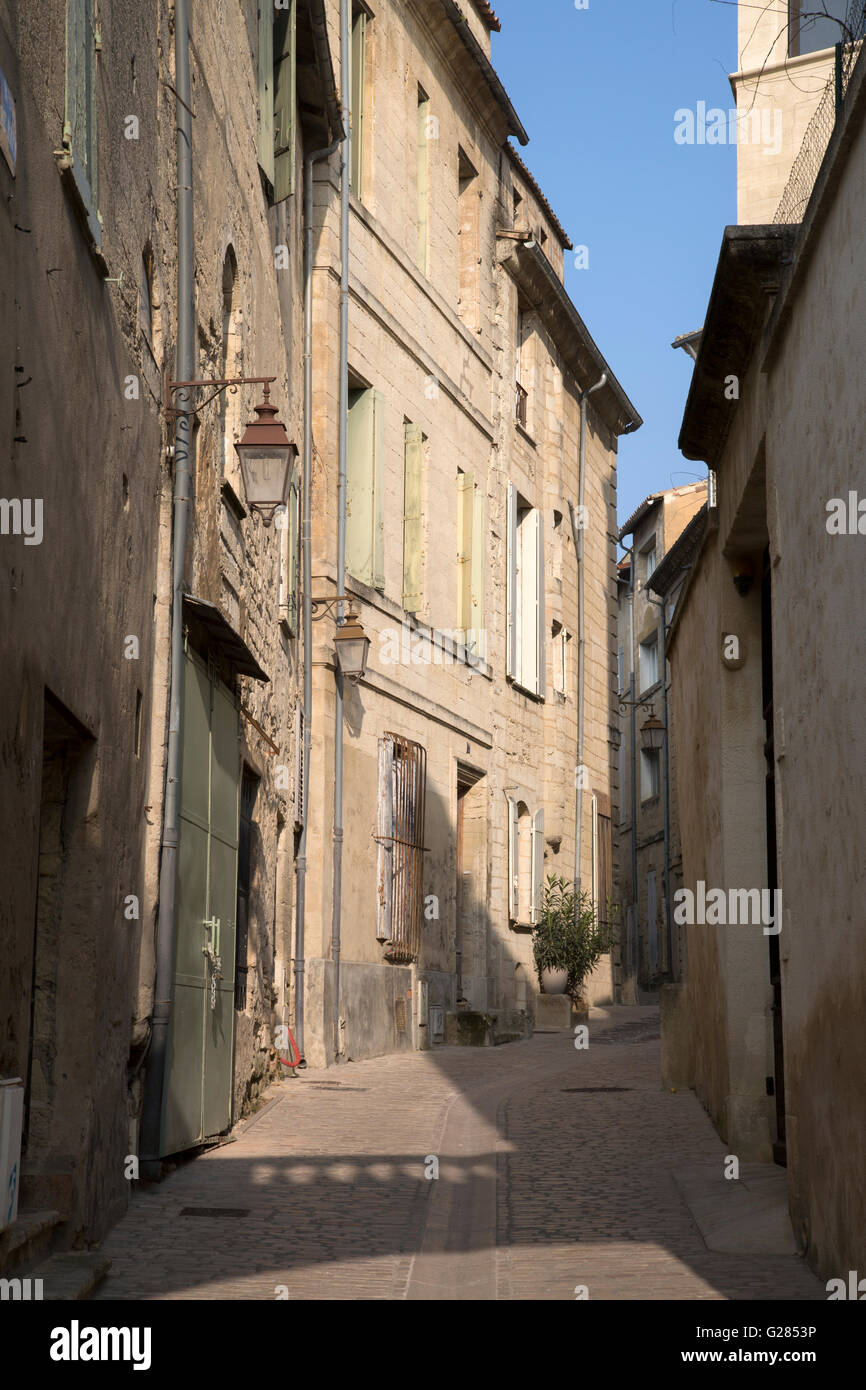 Uzes Village, Provence, France, Europe Stock Photo - Alamy