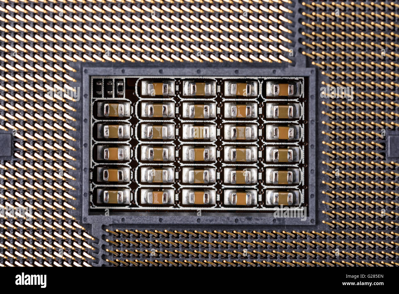 CPU Socket On Computer Motherboard Stock Photo - Alamy