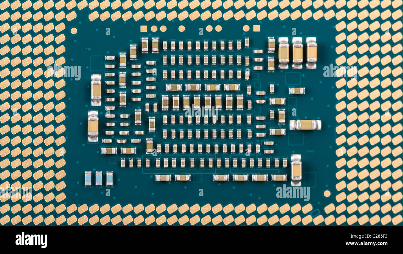 Close up cpu chip microprocessor hi-res stock photography and images ...