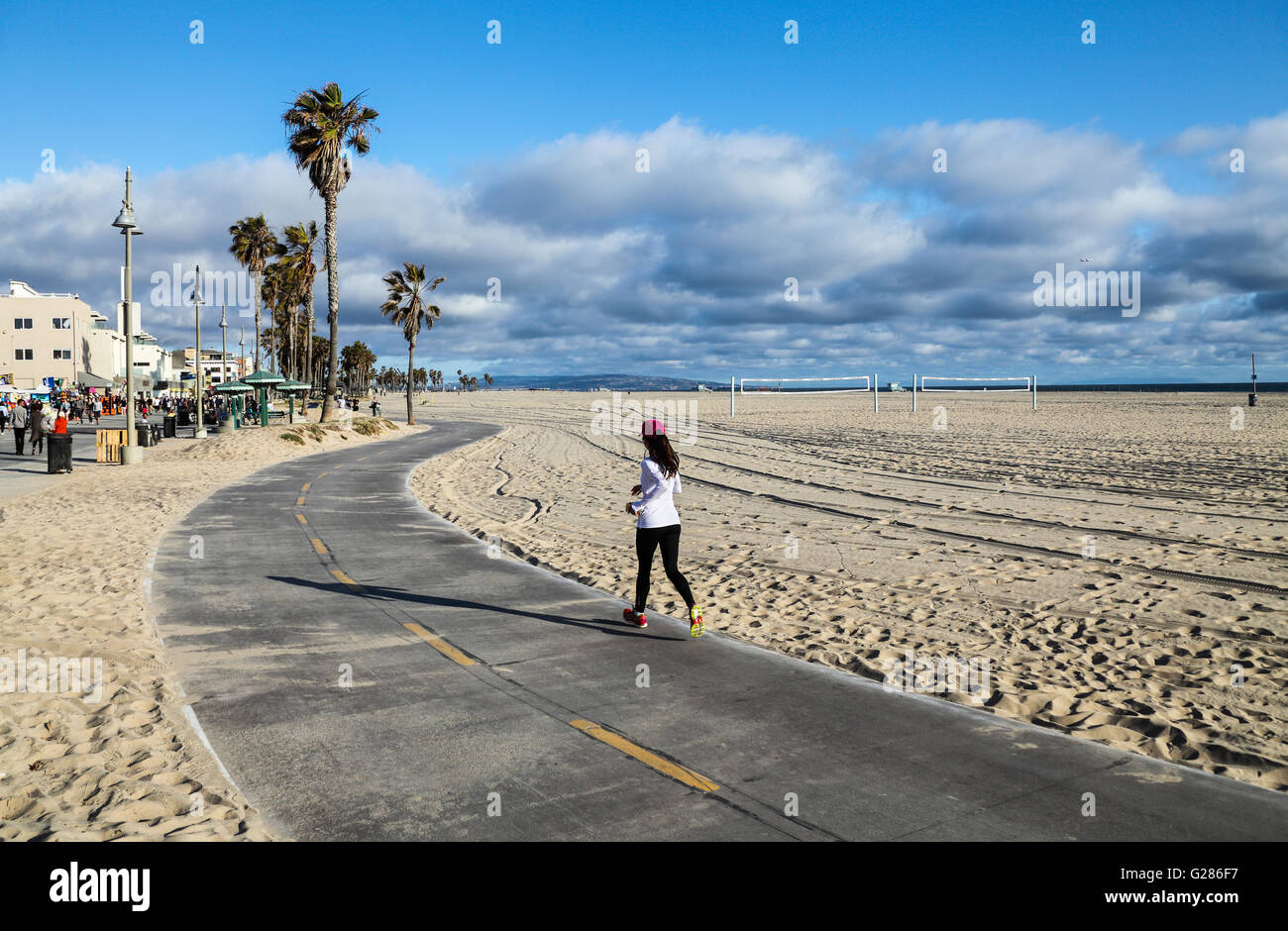 Venice beach bike path hi-res stock photography and images - Alamy
