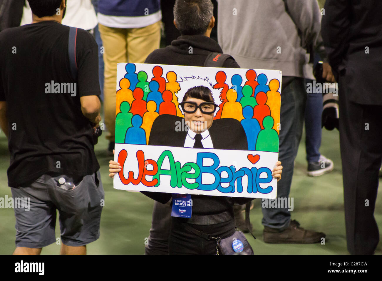 Bernie Sanders Rally Stock Photo - Alamy