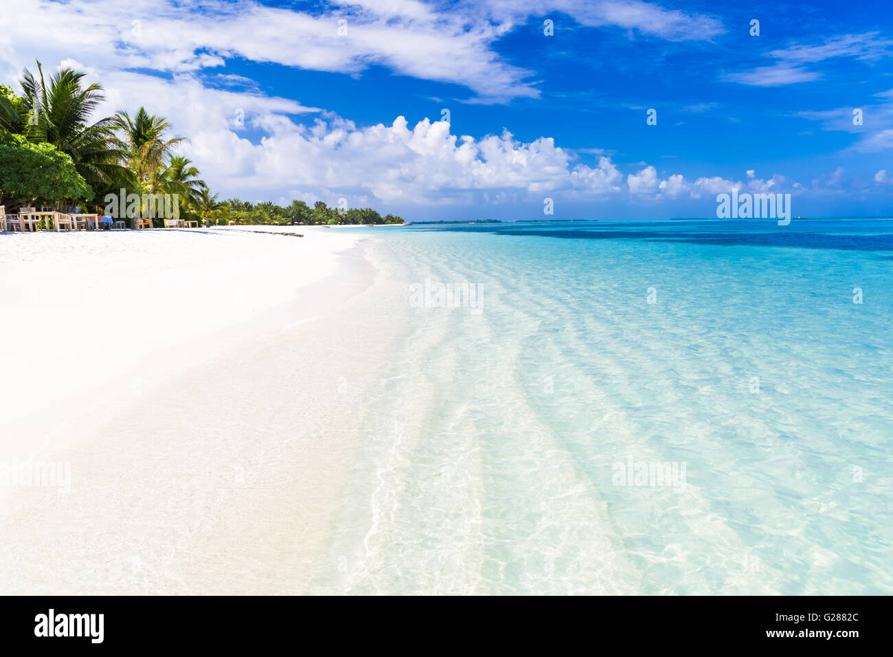 Amazing beach scenery in Maldives Stock Photo - Alamy