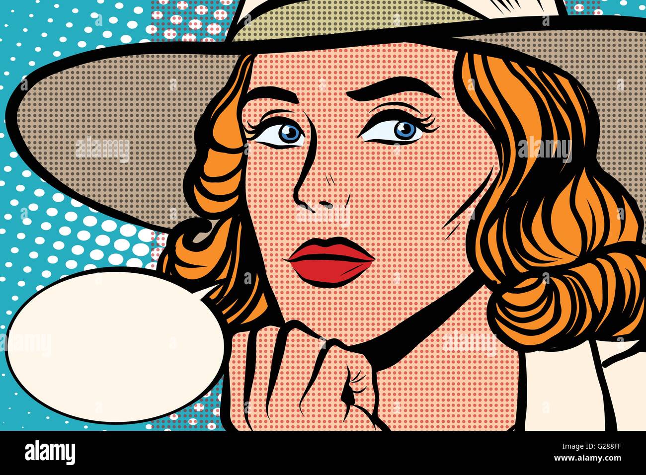 Retro lady hi-res stock photography and images - Alamy