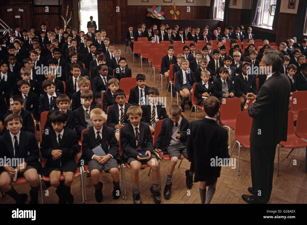 School uniforms assembly hi-res stock photography and images - Alamy