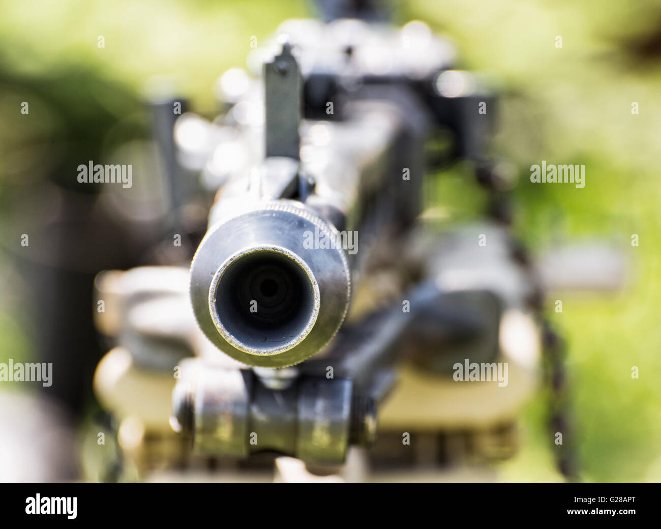 Push down stack of machine gun hi-res stock photography and images - Alamy