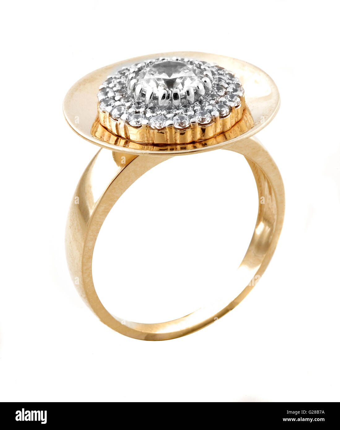 Elegant diamond engagement ring Cut Out Stock Images & Pictures - Alamy