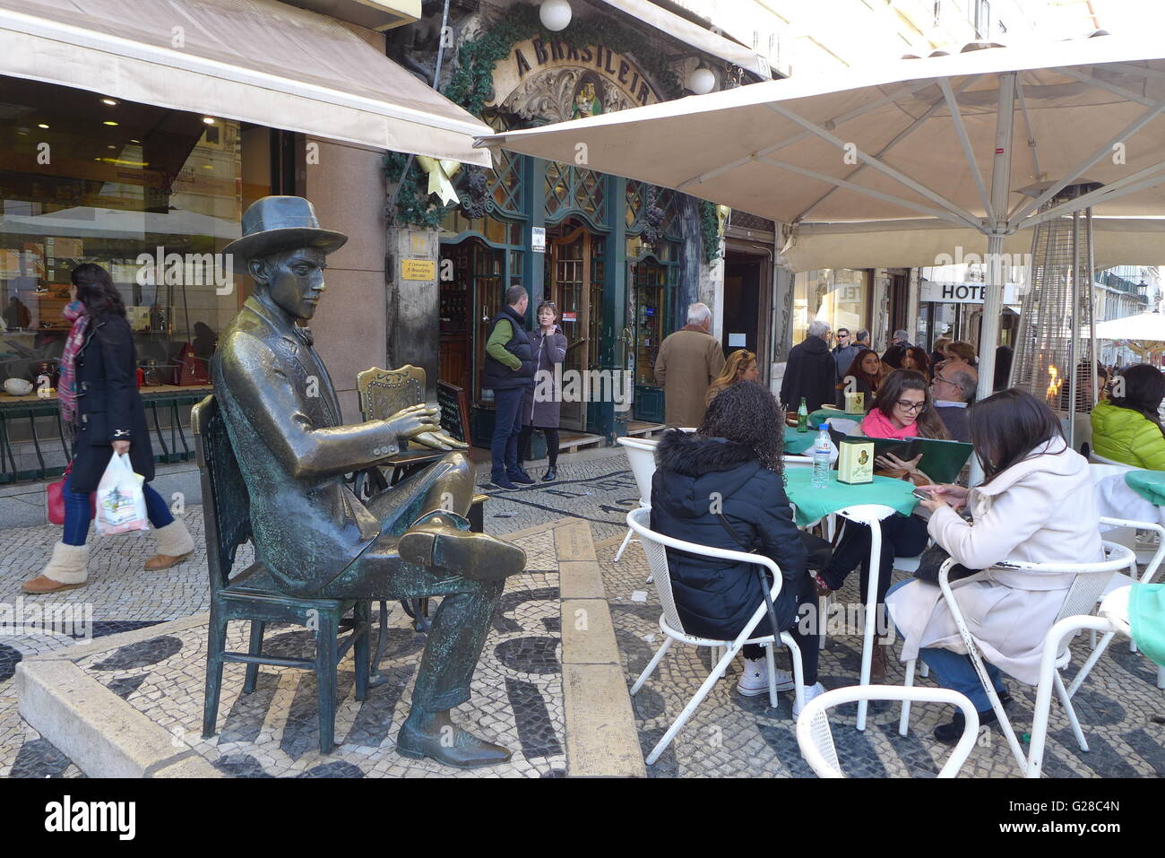 Cafe in Chiado Stock Photo - Alamy