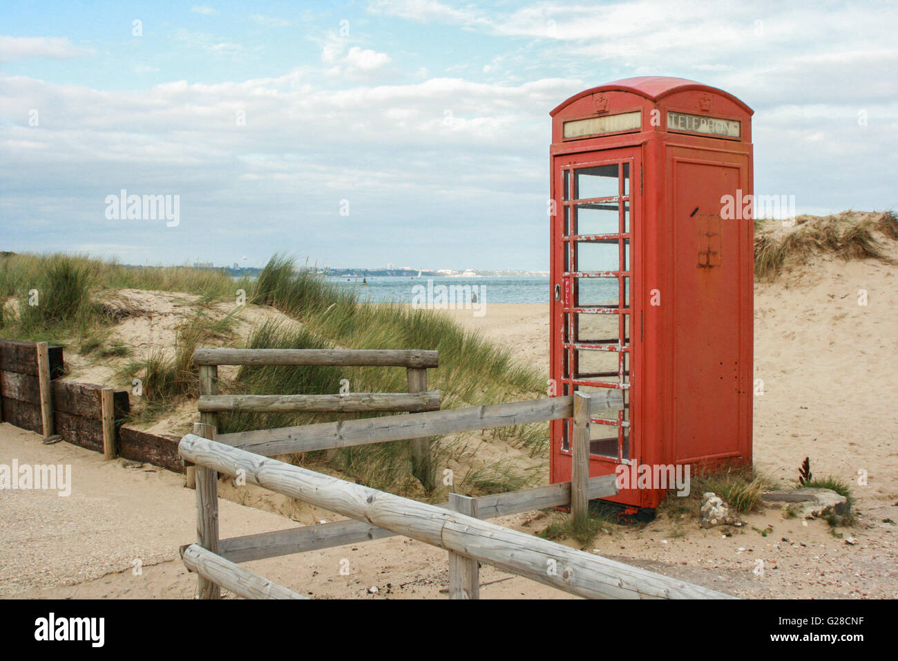 Phone booth on beach hi-res stock photography and images - Alamy