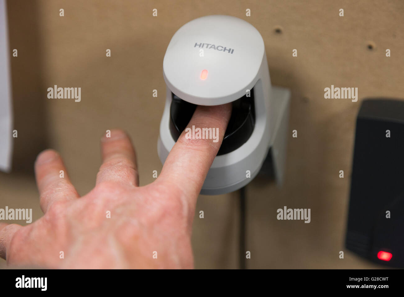 Finger vein Recognition biometrics equipment display; Open Day at the ...