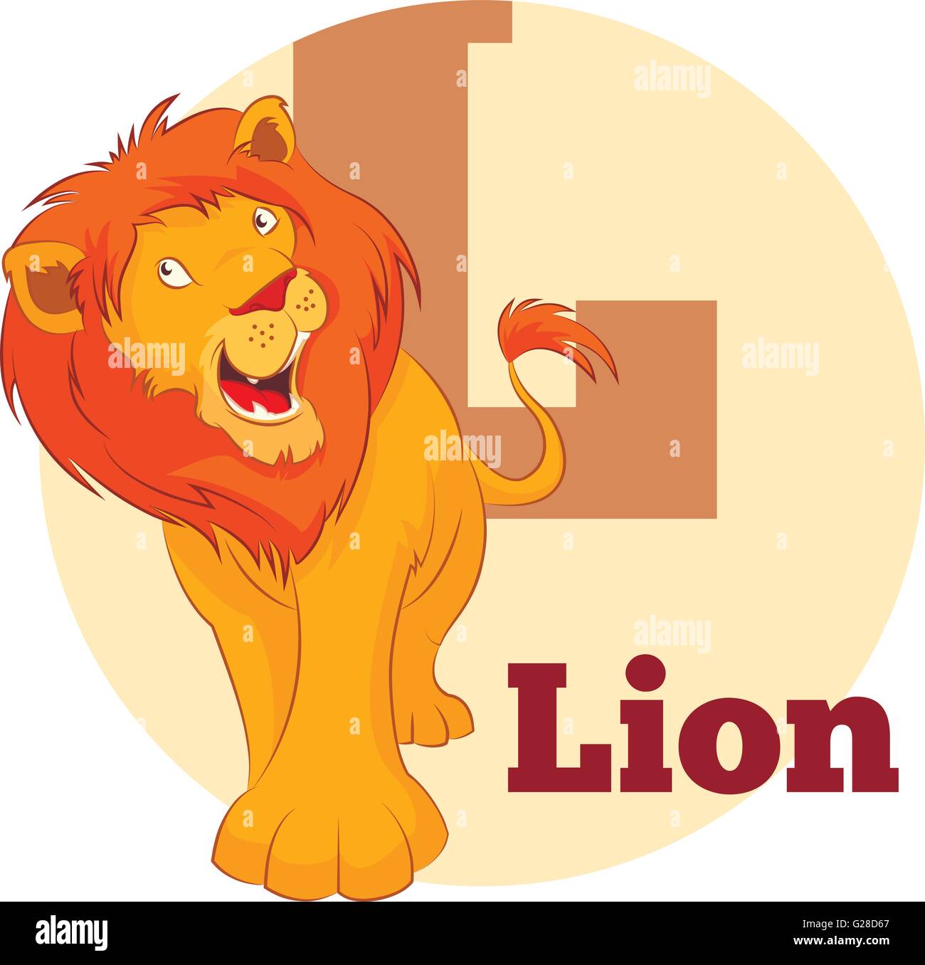ABC Cartoon Lion3 Stock Vector Image & Art - Alamy