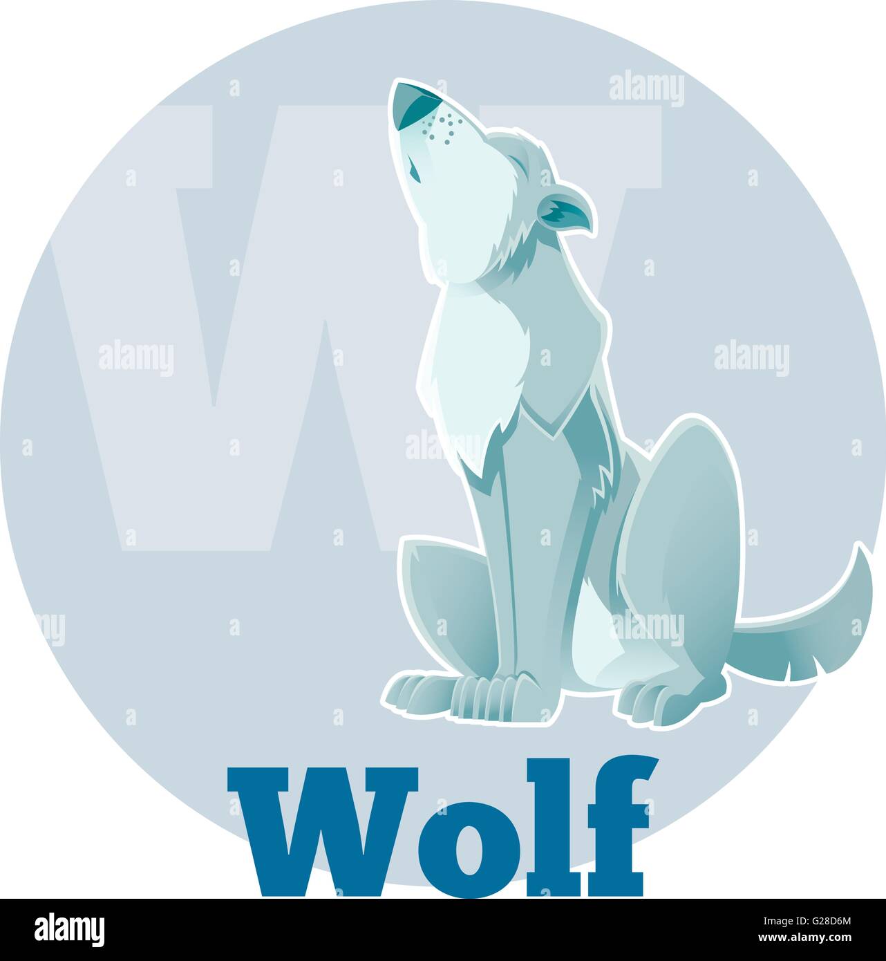 ABC Cartoon Wolf3 Stock Vector Image & Art - Alamy