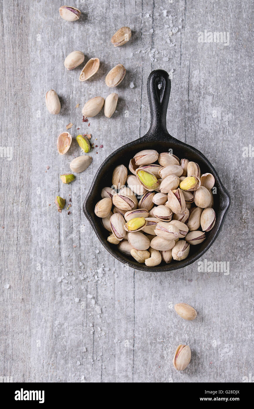 Salted roasted pistachios Stock Photo - Alamy