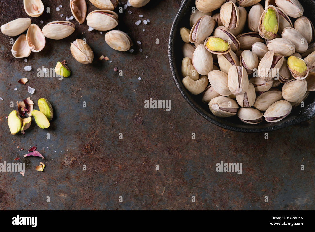 Salted roasted pistachios Stock Photo - Alamy