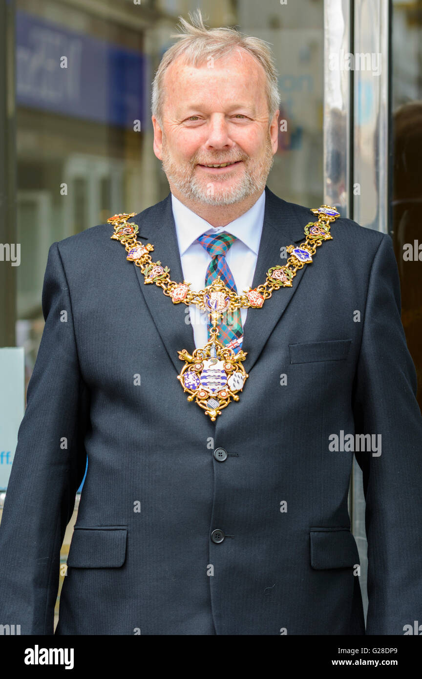 The Mayor of Worthing, Councillor Sean McDonald in Worthing, West ...