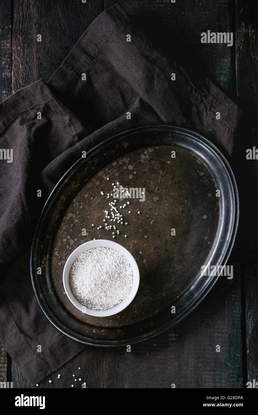 Uncooked tapioca pearls Stock Photo - Alamy