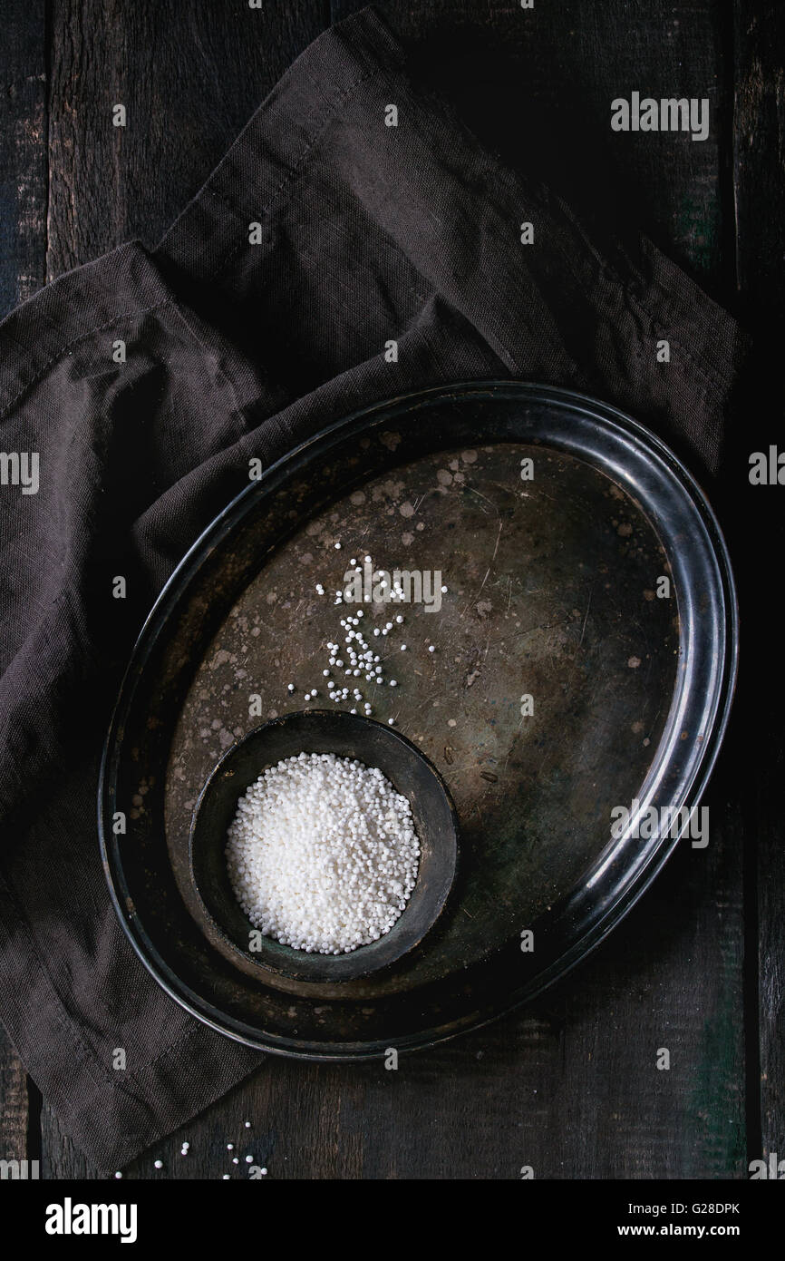 Uncooked tapioca pearls Stock Photo - Alamy