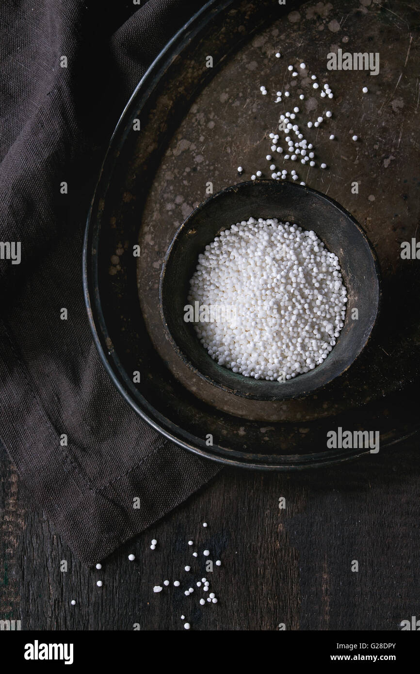 Uncooked tapioca pearls Stock Photo - Alamy