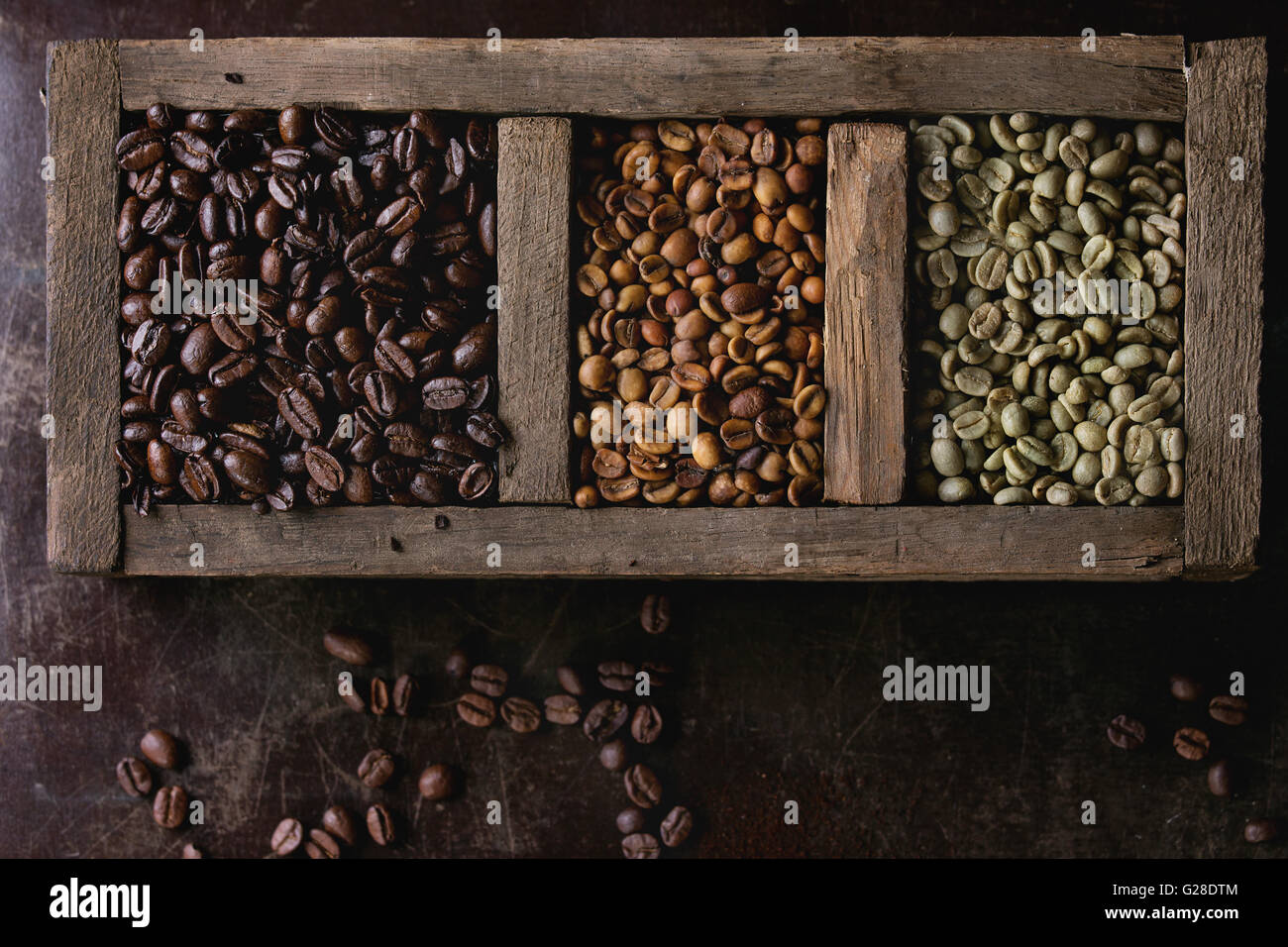 Variation of coffee beans Stock Photo - Alamy