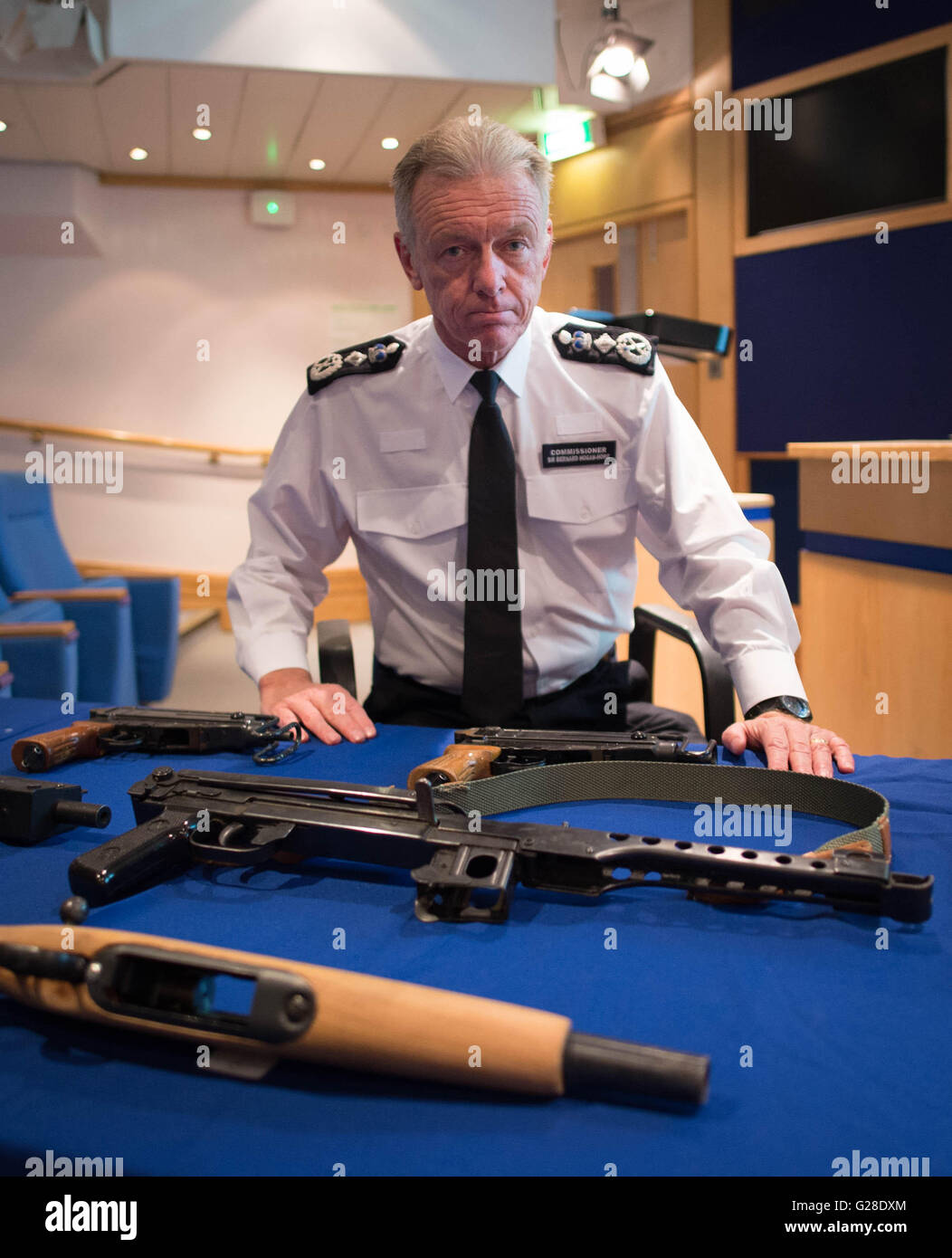 Metropolitan Police Commissioner Sir Bernard Hogan-Howe at New Scotland ...