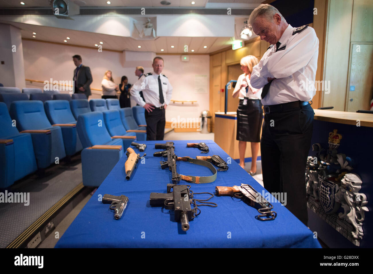 Metropolitan Police Commissioner Sir Bernard Hogan-Howe at New Scotland ...