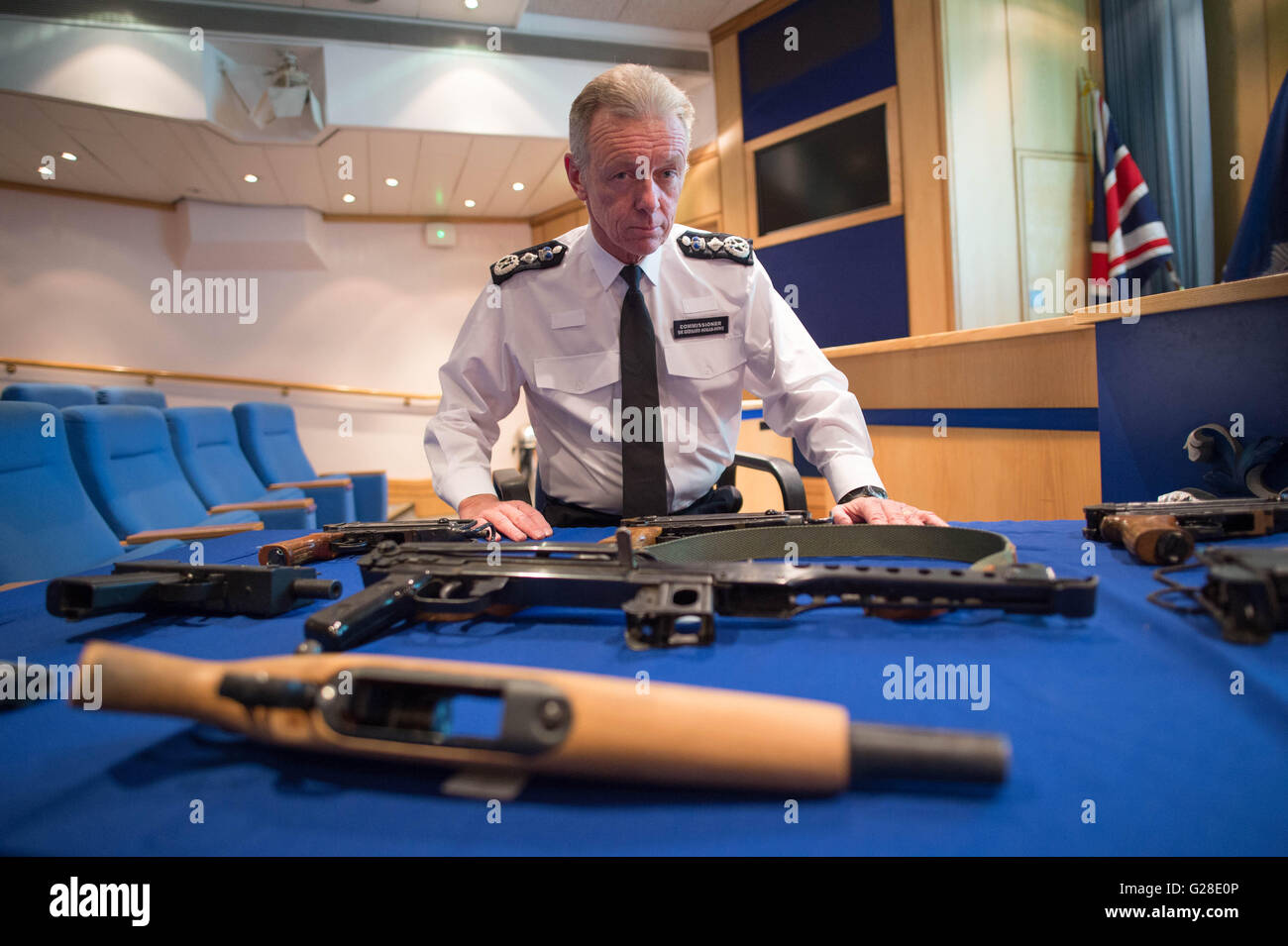 Metropolitan Police Commissioner Sir Bernard Hogan-Howe at New Scotland ...