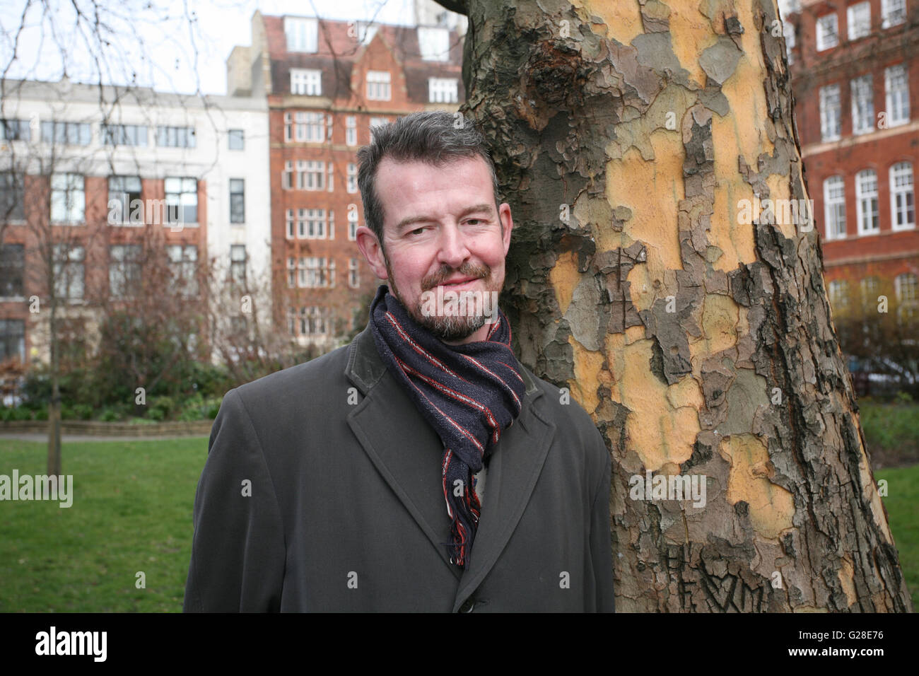 Adam Mars-Jones, British novelist, photographed in Queens Square ...