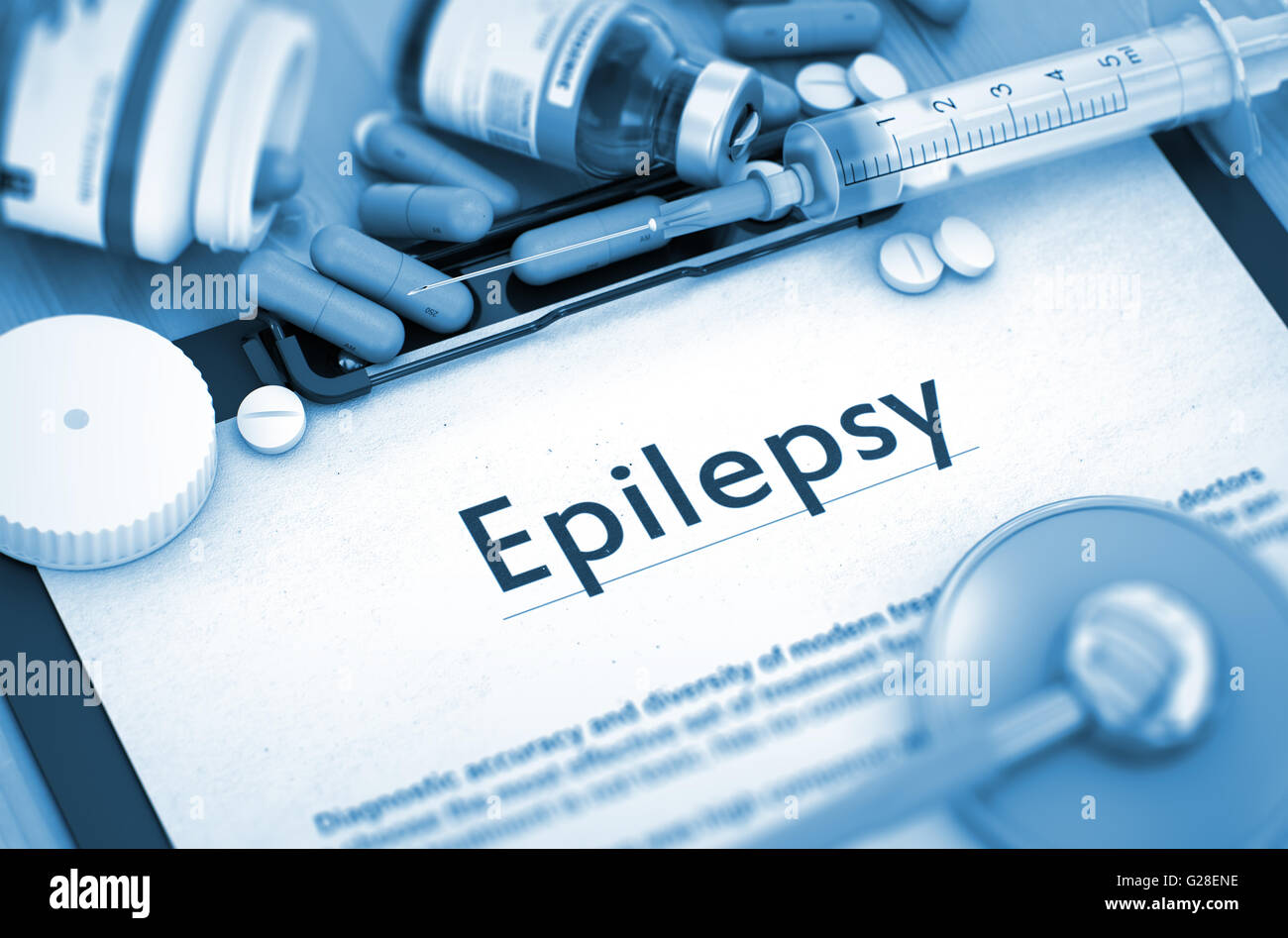 Epilepsy, Medical Concept with Selective Focus. Diagnosis - Epilepsy On ...