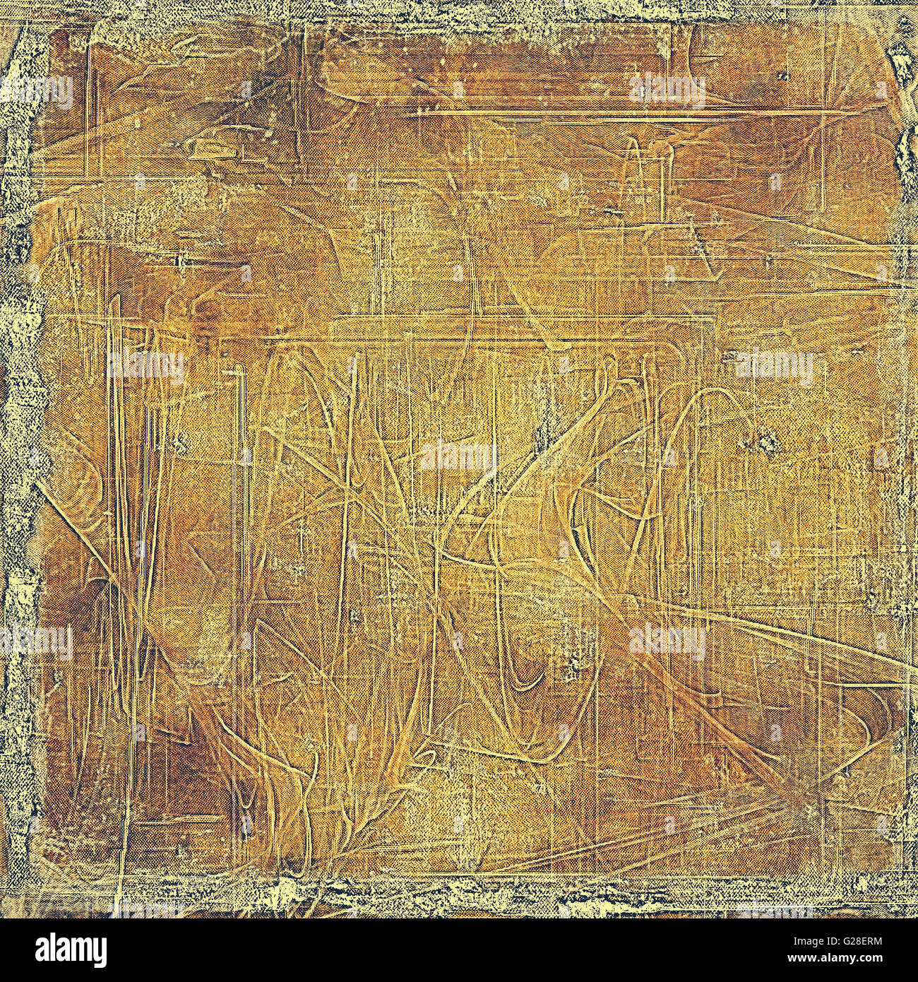 Aged vintage background with weathered texture, grunge design elements ...
