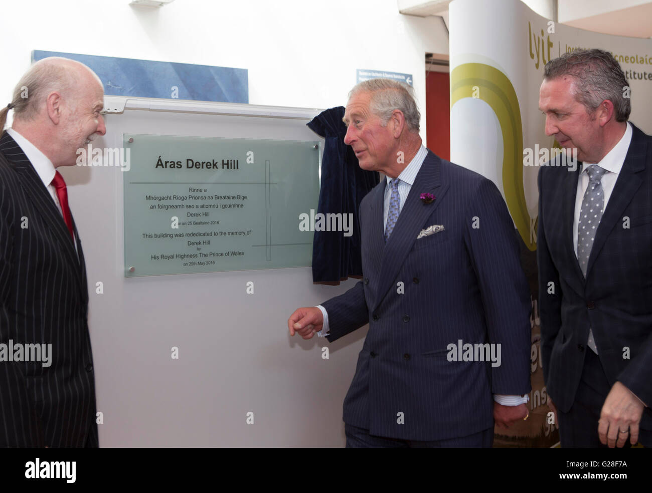 The Prince of Wales unveils the plaque naming a building at LyIT in ...