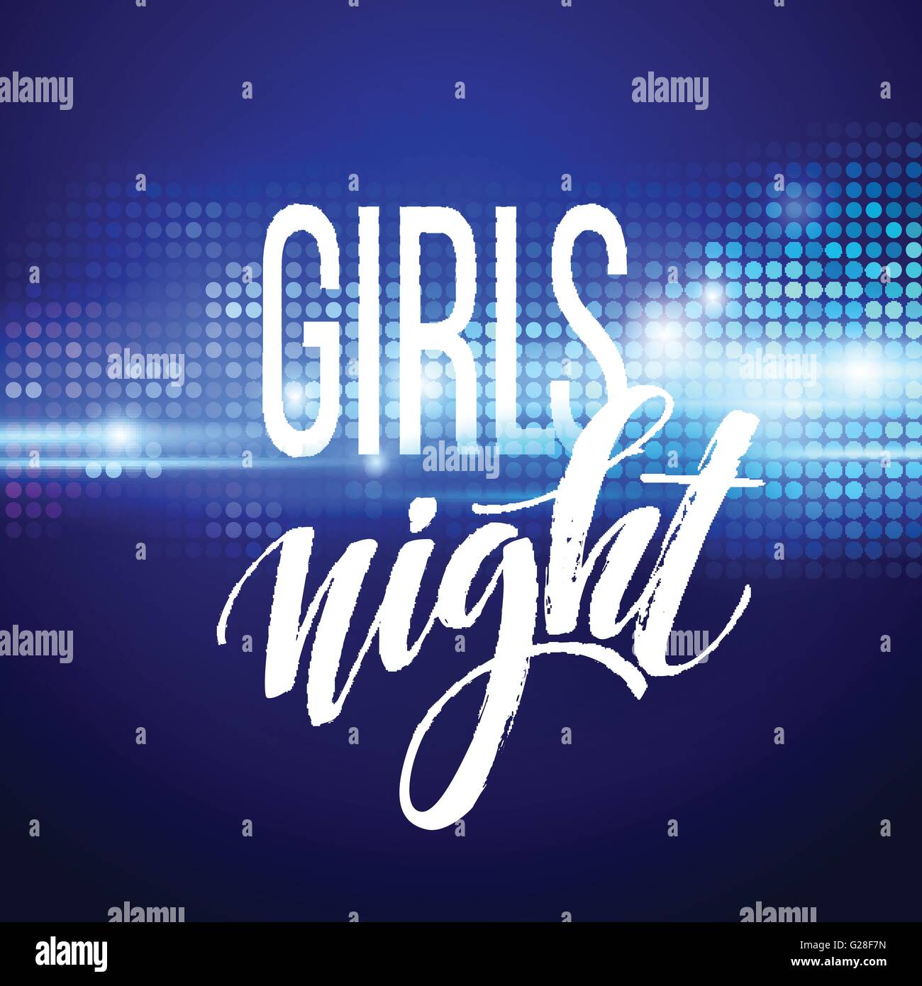 Night Party Typography design. Vector illustration Stock Vector Image ...