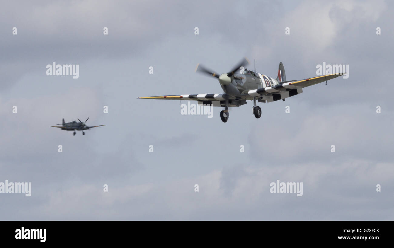 Fairford, UK - 18th July 2015: Supermarine Spitfire fighter aircraft ...