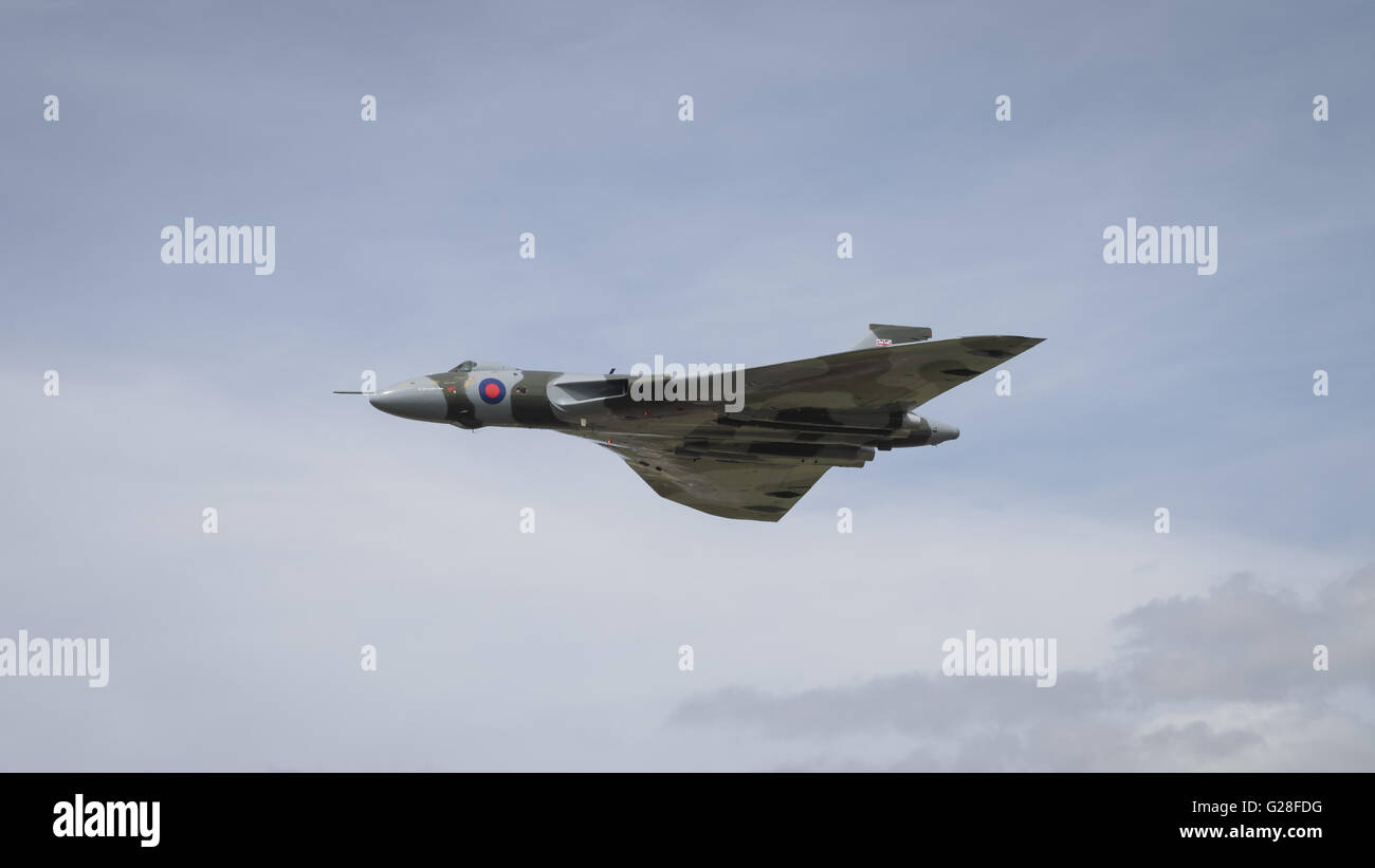 Fairford, UK - 18th July 2015: British Vulcan Bomber XH558 in flight at ...