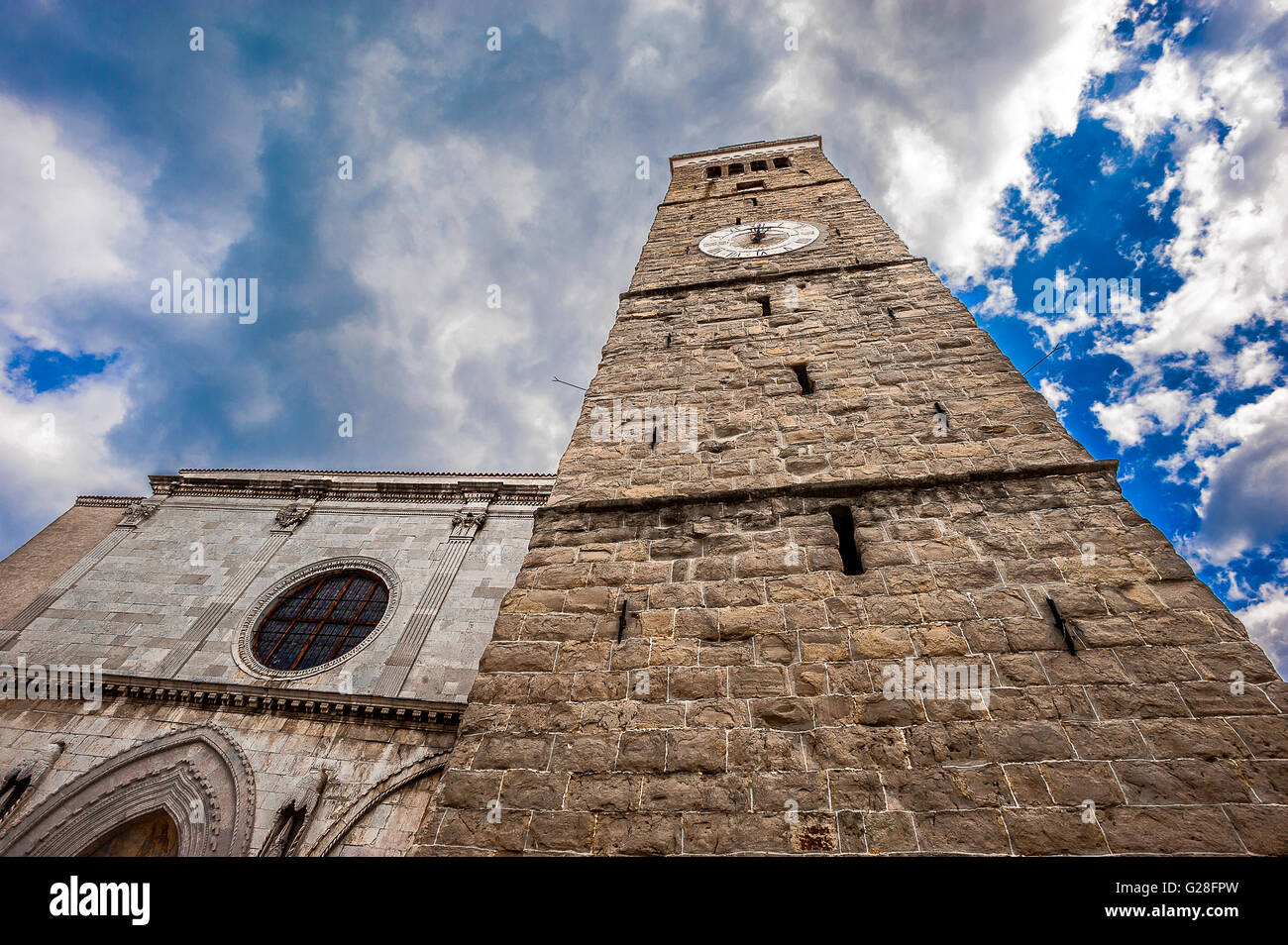 Slovenia Koper Tito Square Cathedral, and ancient Civic Tower ( Bell ...