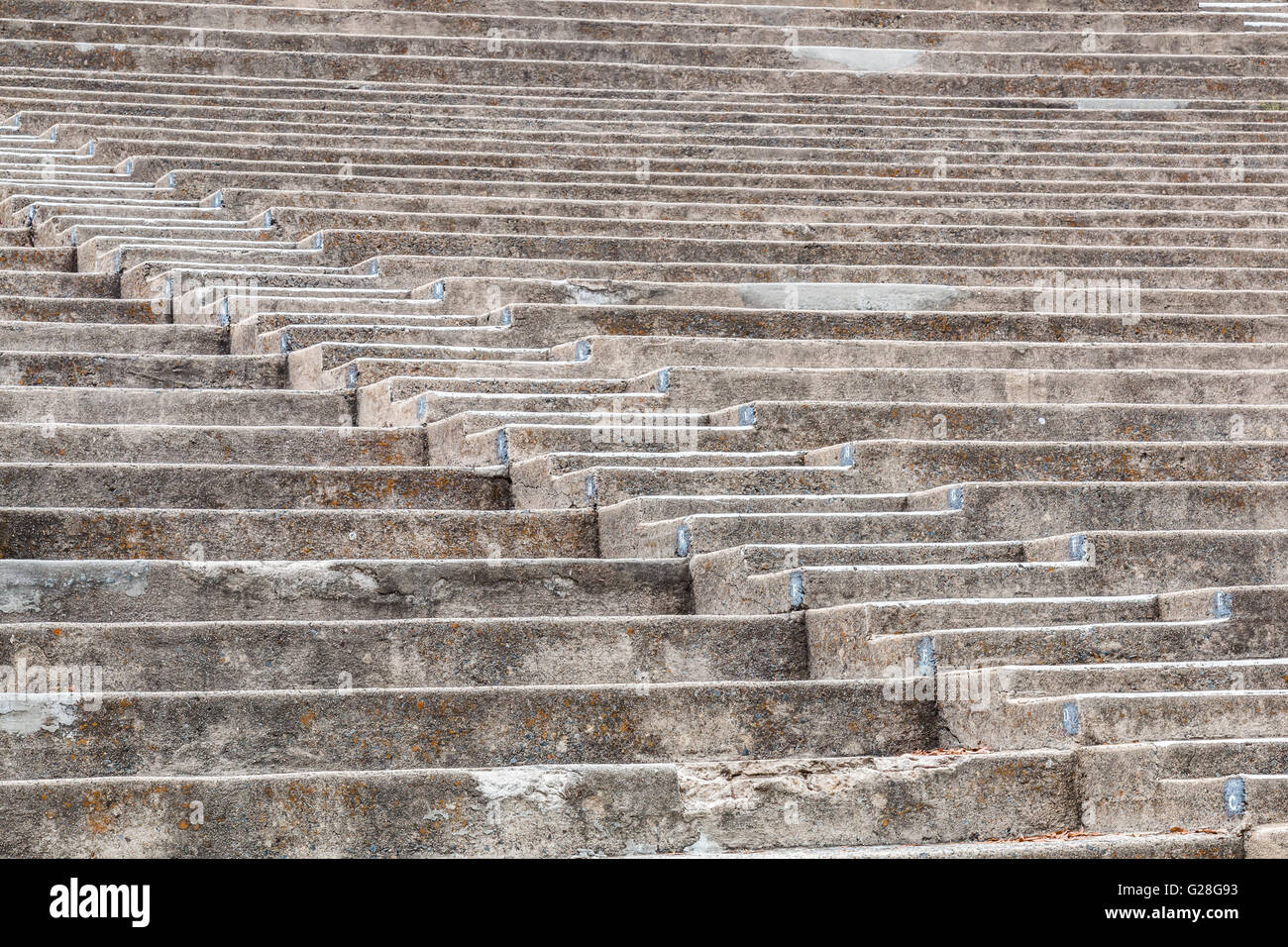 Amphitheater seating and steps at Mt. Helix Park in La Mesa, a city in ...