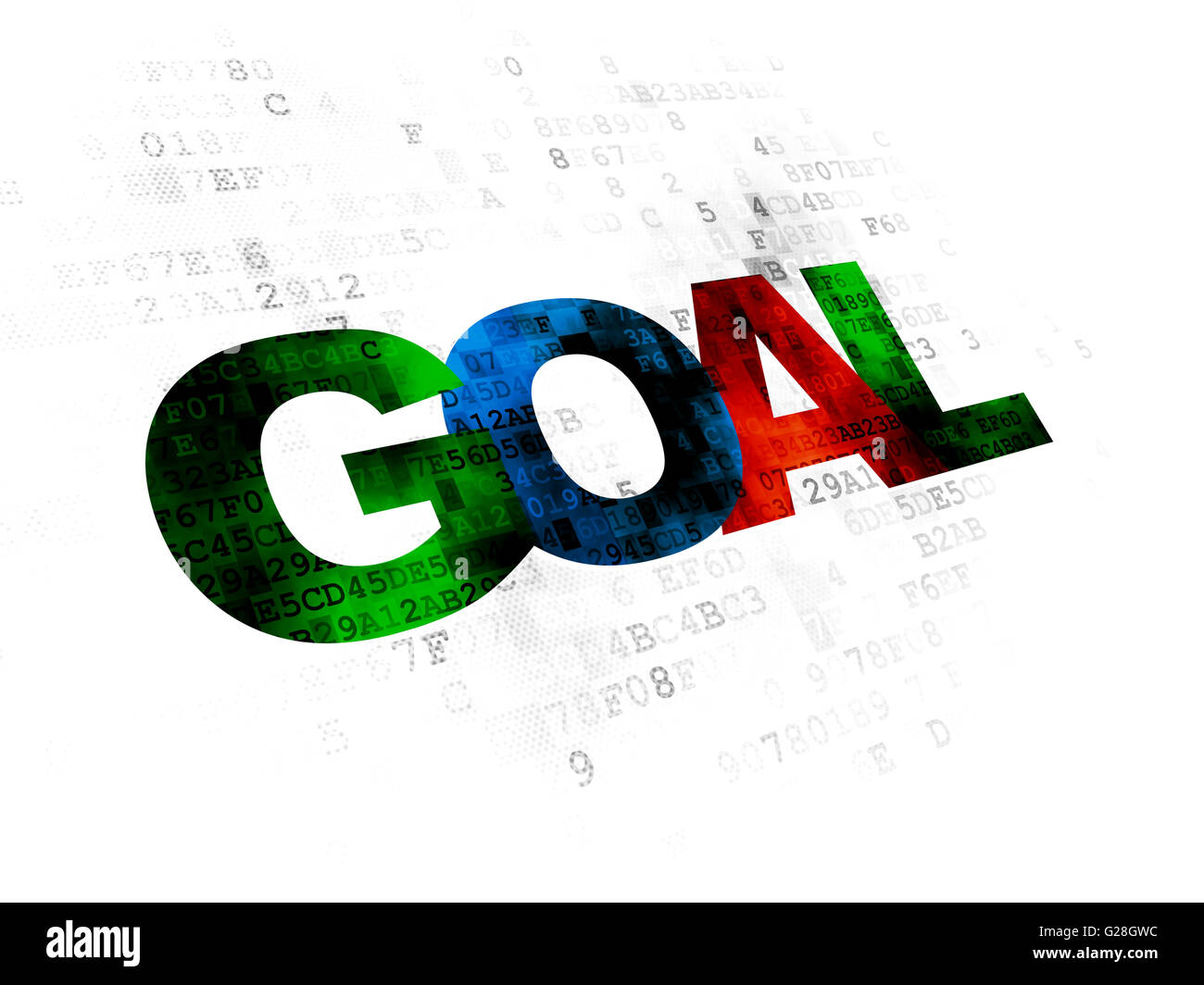 Marketing concept: Goal on Digital background Stock Photo - Alamy