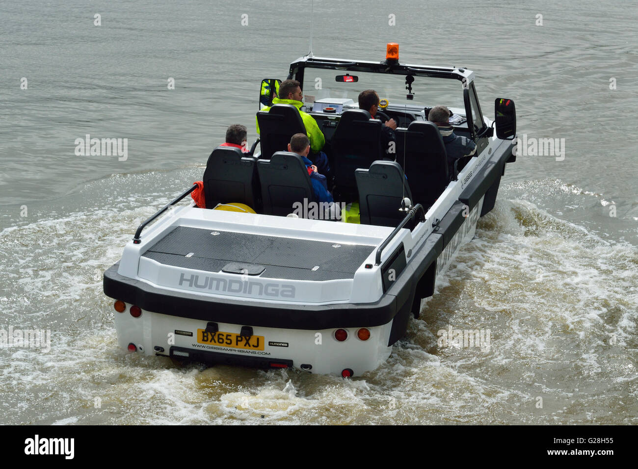 Gibbs Amphibians Hundinga amphibious utility vehicle undergoing trials ...