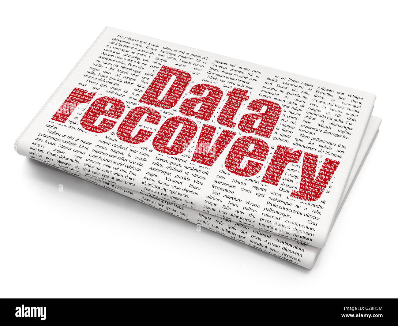 Data concept: Data Recovery on Newspaper background Stock Photo - Alamy